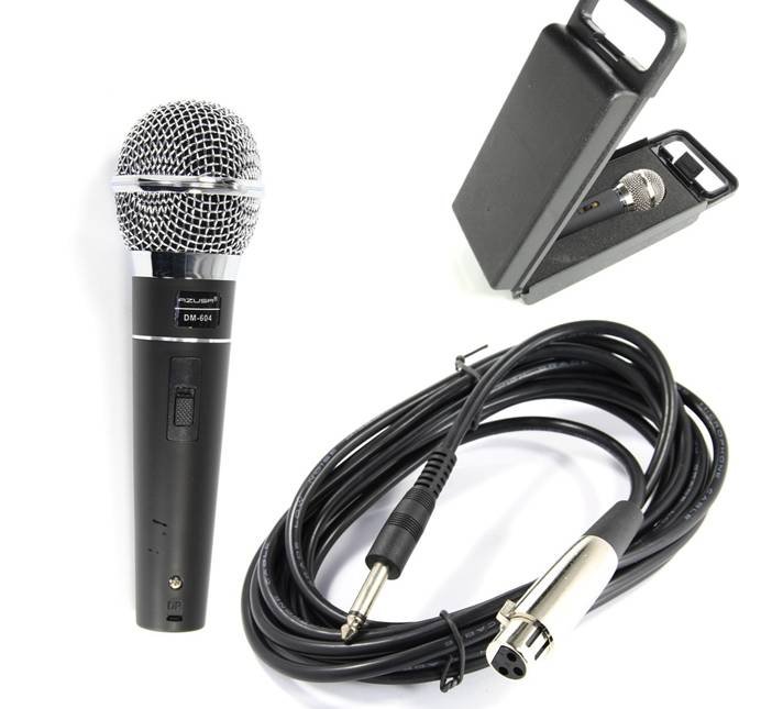 Микрофон динамичен DM-604 с кабел 3m - Tehno Space